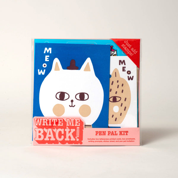 Cats Meow Letter Writing Write Me Back Pen Pal Kit by Egg Press – Ruby ...