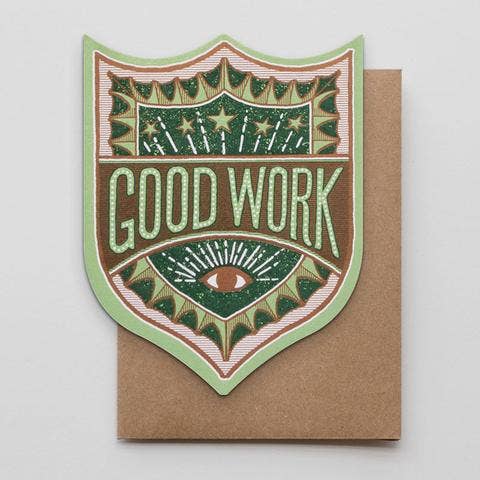 Good Work Badge Card – Ruby Press Mercantile