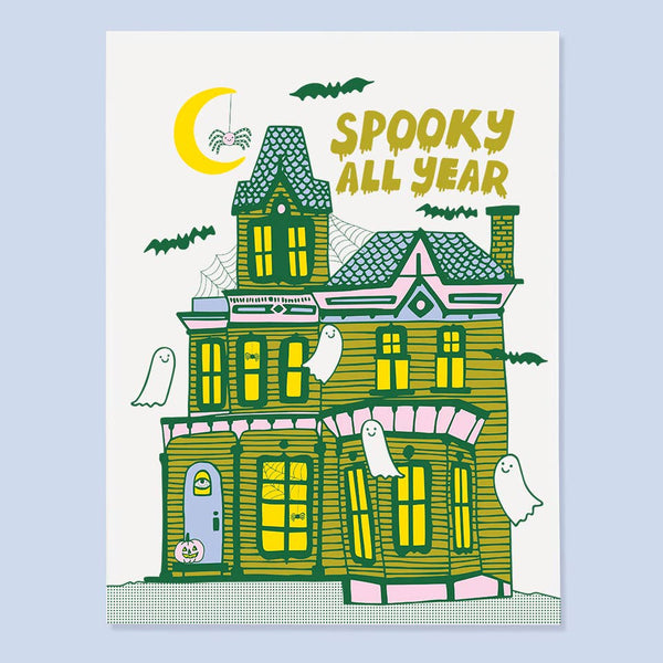 Spooky All Year Card by The Good Twin – Ruby Press Mercantile