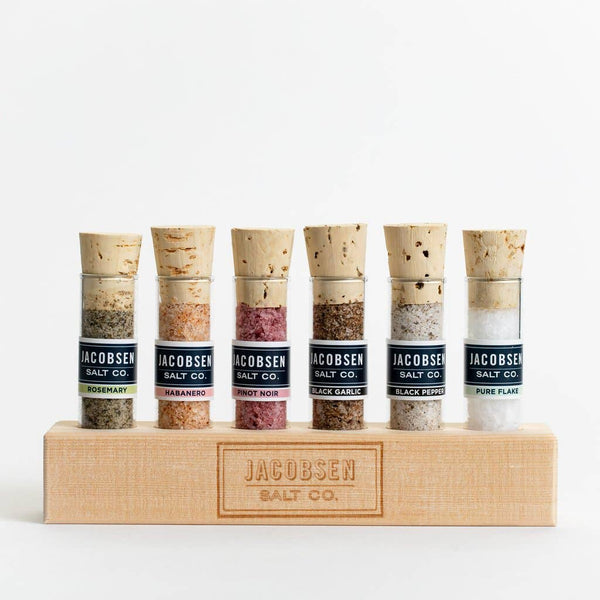 Salt Gift Set w Wooden Stand – Ruby Press Mercantile