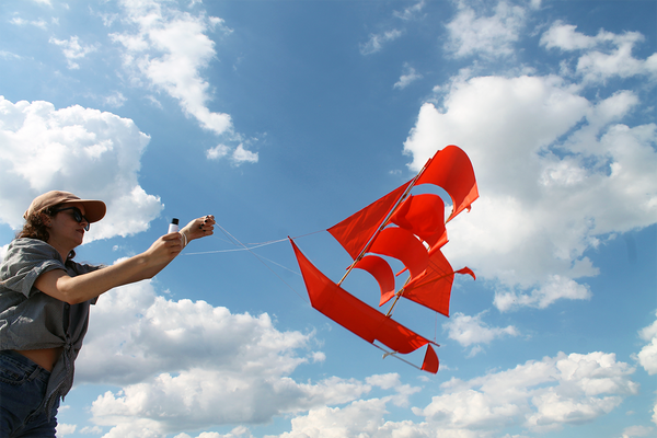 Indigo Sailing Ship Kite – Ruby Press Mercantile